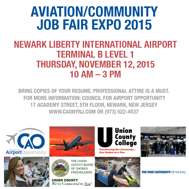Aviation/Community Job Fair Expo 2015 – County of Union, New Jersey