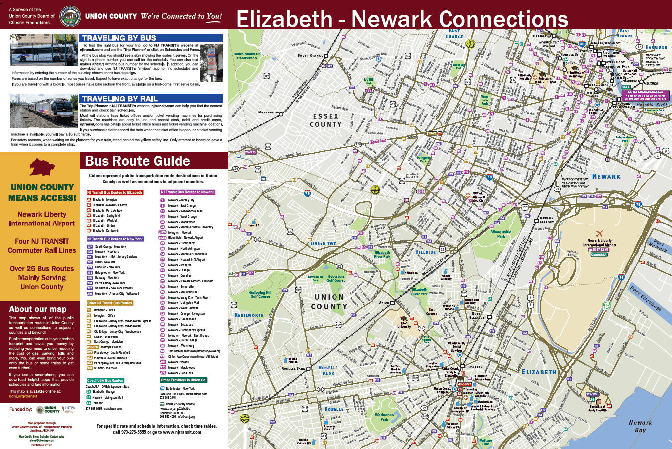 Transit Maps – County of Union, New Jersey