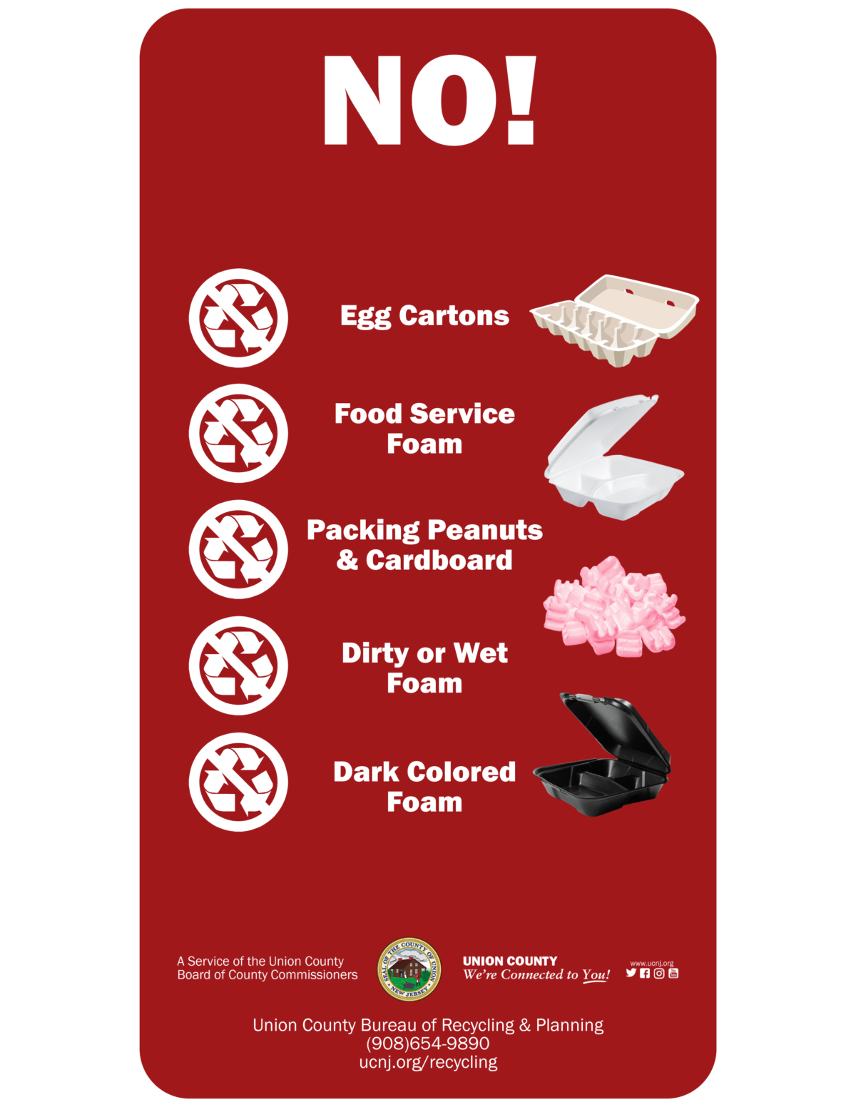 Styrofoam – County of Union, New Jersey