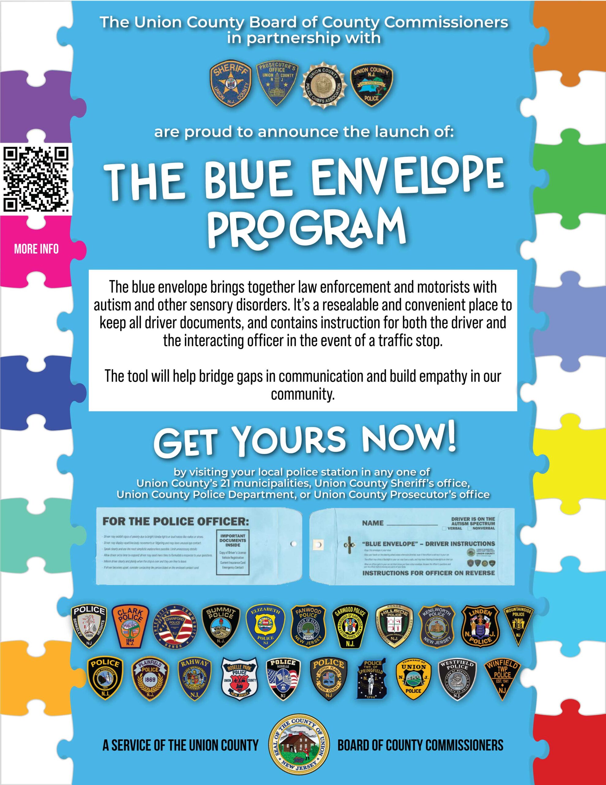 Blue Envelope Program – County of Union, New Jersey