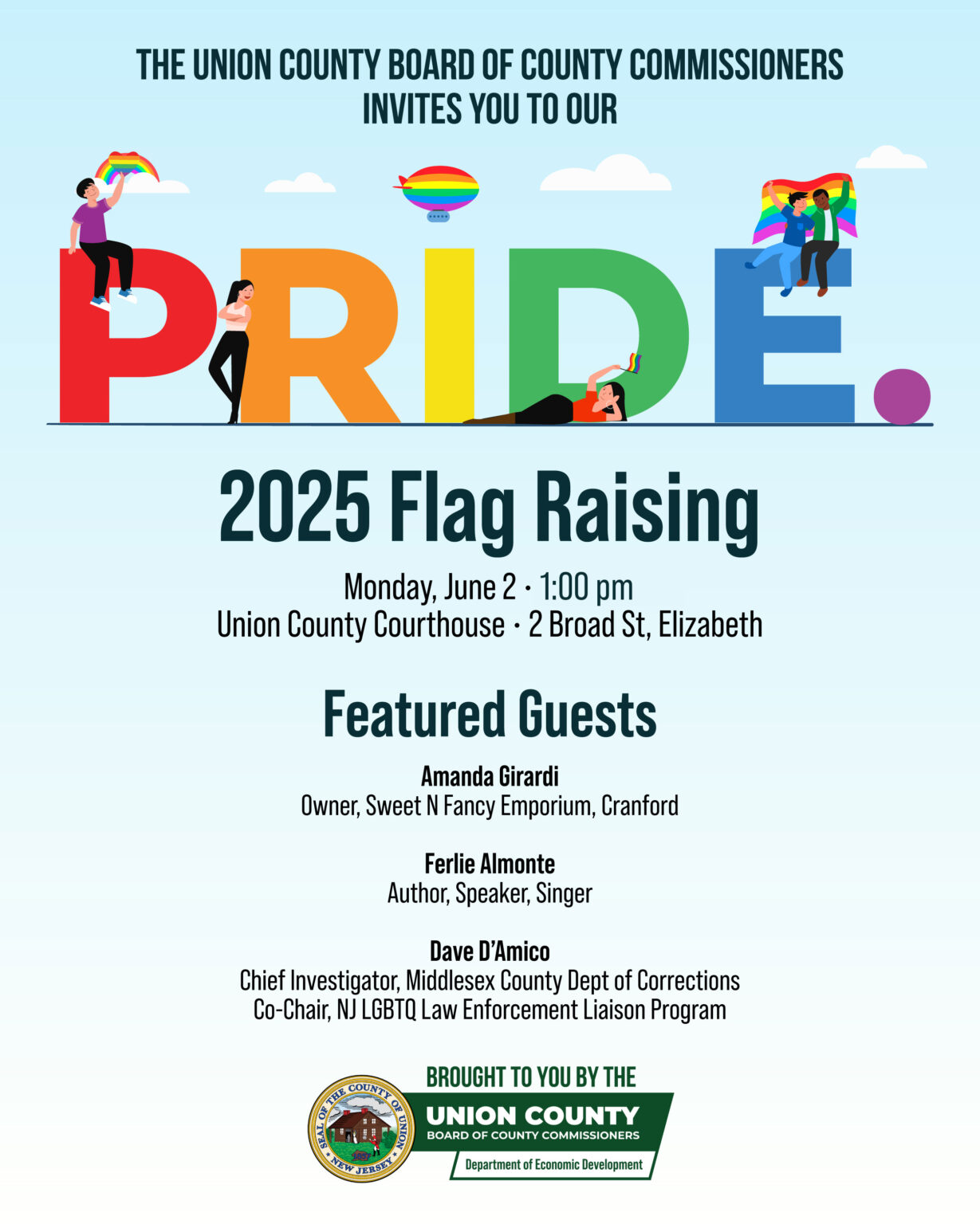 Union County Celebrates Pride Month With Flag Raising and Second Annual ...