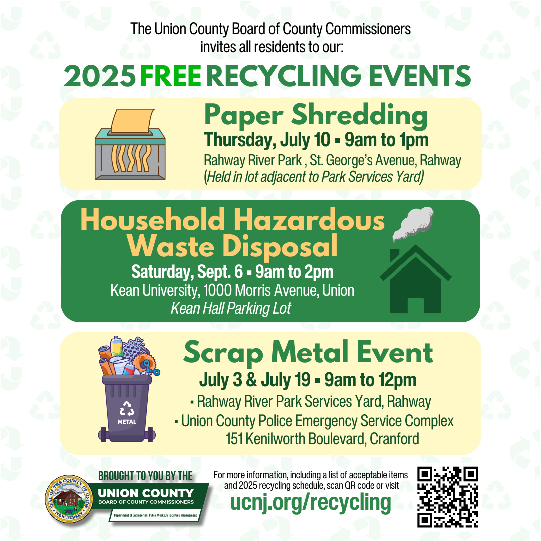 El Condado De Union Anuncia Las Fechas Del Programa De Reciclaje Para ...
